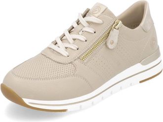 Remonte Damen Low-Top Sneaker R6705, Frauen Halbschuhe,lose Einlage,Strassenschuhe,Sportschuhe,Freizeitschuhe,Freizeit,sportlich,beige (61),40 EU