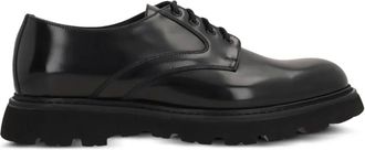 Doucal's Derby-Schuhe aus gebürstetem Leder - Schwarz