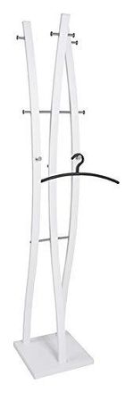 Haku Möbel Porte Manteau chromé, Blanc, métal - Dim.: L 35 cm x H 180 cm x P 35 cm, Style: Modern