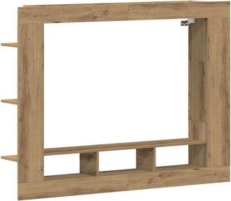 vidaXL Vidaxl - Meuble tv mural en ch&ecirc;ne artisan 152x22x113 cm