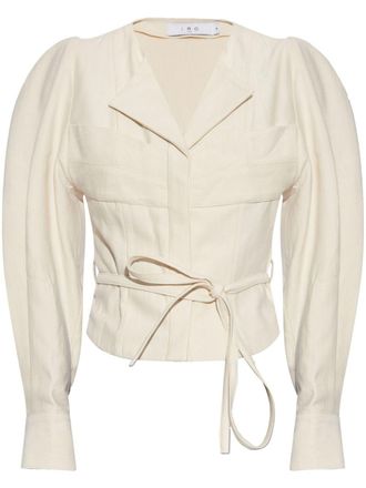 Iro chemise à col v - Tons neutres