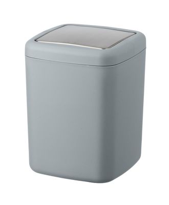 WENKO Schwingdeckeleimer Mod. Barcelona S, 3 Liter Fassungsvermögen, Tisch-Abfallbehälter mit Deckel für Küche & Esszimmer, kleiner Kosmetikeimer aus Spezia