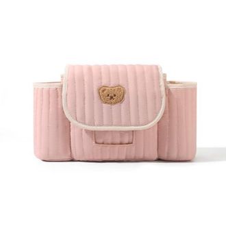 Generic Kexpery Sac &agrave; Main Zipp&eacute; Brod&eacute; Multifonctionnel Grande Capacit&eacute; Sac Main Quilt&eacute; Organisateur pour Poussette et Voyage