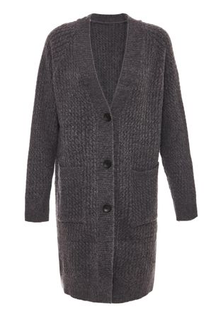 Risa Strickjacke Damen dunkelgrau