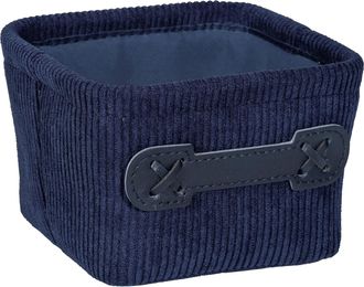 WENKO Badkorb Anela Dunkelblau Square, Aufbewahrungskorb