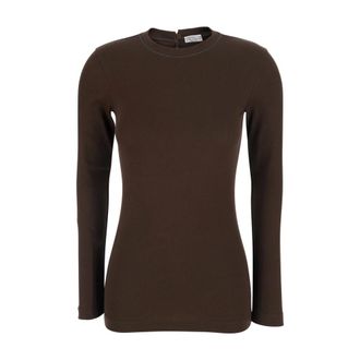Brunello Cucinelli Damen, Oberteile, Braun, MGr&ouml;&szlig;e