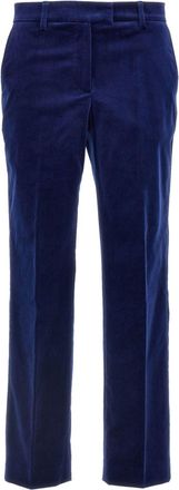 Alberto Biani pantalon en velours - Bleu