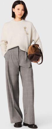 Maje Karierte Anzughose - Grau - Maje