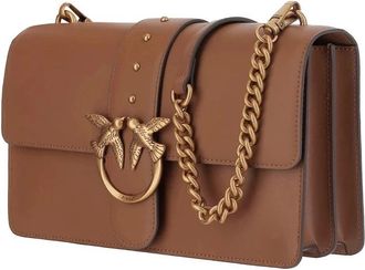 Pinko Pinko, Femme, Sacs, Brun, Taille: ONE Size Love One Classic Shoulder Bag