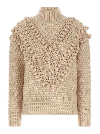 Zimmermann Pull Col Rond - Beige