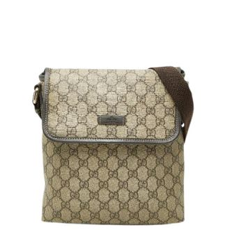 Gucci Sac bandouli&egrave;re GG Supreme Pre-owned - Femme - Pre-owned - Beige - Taille: ONE Size