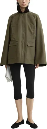 Toteme Dark Brown Corduroy Collar Jacket - Beige