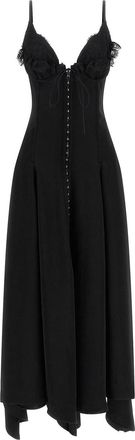 Alexander McQueen Robe Au Genou - Noir