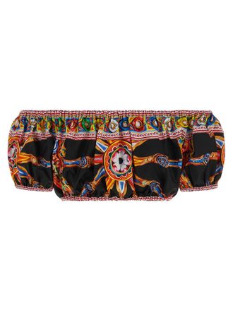 Dolce & Gabbana Womens Multicolor Cotton Pattern Shirt