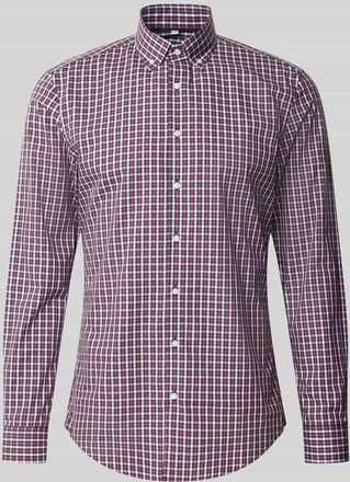 Jake*s Slim Fit Businesshemd aus reiner Baumwolle