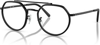 Ray-Ban Rb3765v Optics Schwarz Fassung Klar Glas Polarisiert 51-22