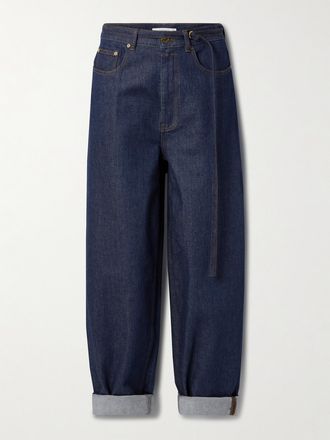 Zimmermann Illuminate Hoch Sitzende Barrel-jeans Mit G&uuml;rtel - Blau