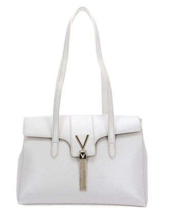 Valentino Damen Divina Sa Satchel, Platinfarben