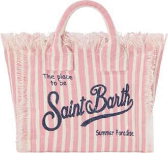 Saint Barth Femme, Sacs, Rose, Taille: ONE Size Vanity Mini Linen