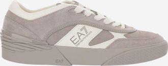 Emporio Armani Baskets Ea7 en cuir avec logo lat&eacute;ral