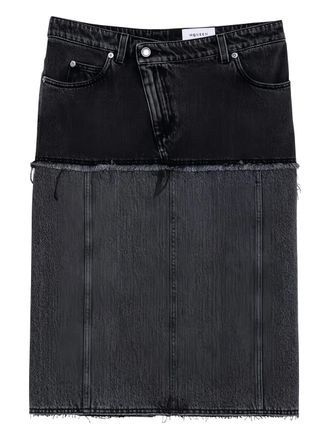 Alexander McQueen Hybrid Midirock - Schwarz