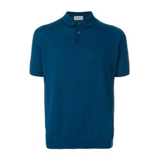John Smedley Homme, Tops, Bleu, Taille: 2XL Rhodes Shirt SS