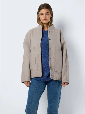 Noisy May Blusenjacke NMHALSTON L/S BOMBER JACKET WVN NOOS