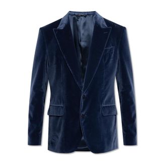 Dolce & Gabbana Samtblazer - - Jackets - Herren - Blau - L
