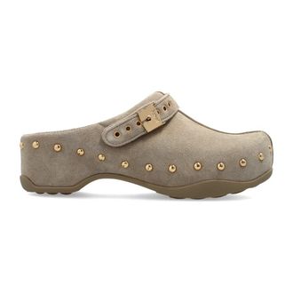 Scholl Suede Mules Pescura Phoebe - - Shoes - Damen - Beige - 39 EU
