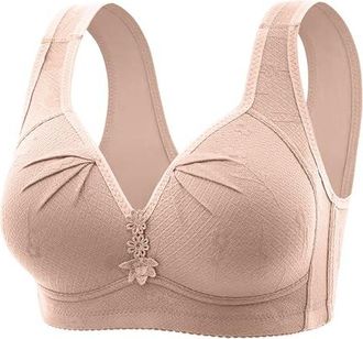 Generic Soutien-gorge 2026 pour femme, grande taille, fin, sans armatures, push-up confortable, respirant, d&eacute;bardeur, gris, 72