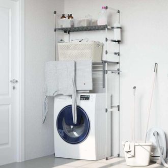 vidaXL Vidaxl - tag&egrave;re pour machine &agrave; laver 77x52x192 cm aluminium