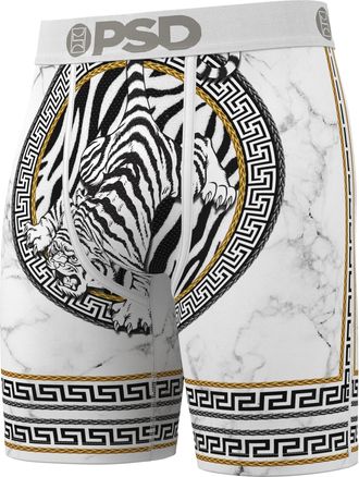 PSD | Herren-Boxershorts - Rich Tiger | Elastischer Mikrofaserbund | Atmungsaktiver Mikromesh-Einsatz | Sublimationsdruck mit sibirischem Tigermotiv (DE/N