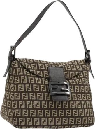 Fendi Sac bandouli&egrave;re vintage Zucchino Pre-owned - Femme - Pre-owned - Brun - Taille: ONE Size