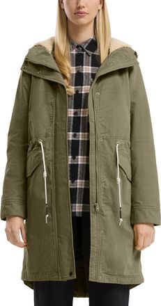 QS by s.Oliver Gefütterter Parka mit Teddyplüsch in der Kapuze