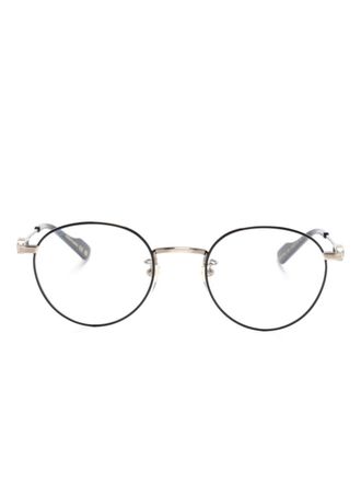 Gucci Brille mit rundem Gestell - Gold