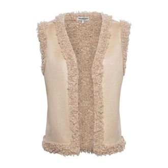 &Co Woman Teddy Weste - - Jackets - Damen - Beige - S