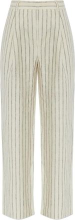 Possé pantalon court rayé - Tons neutres