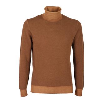 Circolo 1901 Merino High Neck Sweater - - Knitwear - Herren - Braun - S