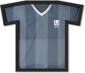 Umbra T-Frame Trikotrahmen - Bilderrahmen für T-Shirts und Fußballtrikots für Erwachsene bis Größe XL, Mittel, Schwarz