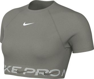 Nike Nike Damen Dri-Fit Ss Crop Tt Gx T-Shirt, Light Army/Cargo Khaki/White, S