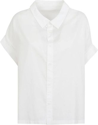 Yohji Yamamoto Femme, Blouses et Chemises, Blanc, Taille: 40 FR Cotton Shirt