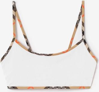 Burberry Haut de bikini avec Check, Size: XS