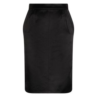 Saint Laurent Bleistiftrock knielang - - Skirts - Damen - Schwarzk - 2XS