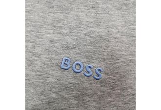 BOSS Sweatjacke Mix&Match Jacket Z mit eingesticktem Markenschriftzug