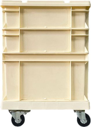 Generic Aufbewahrungsboxen - Stapelbare Aufbewahrungsboxen mit Rollen | Behälter im Industriestil mit Rollen, tragbare Aufbewahrungslösung für Kleidung, Garte