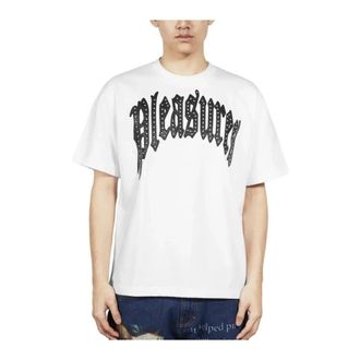 Pleasures Twitch Studded Crewneck - - Tops - Herren - Wei&szlig; - XL