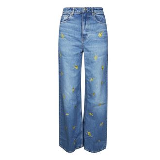 Ganni Damen, Jeans, Blau, W25Gr&ouml;&szlig;e