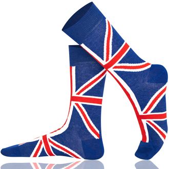 MySocks Unisex-Socken aus gek&auml;mmter Baumwolle, Union Jack, britische Flagge, Gr&ouml;&szlig;e 37-41