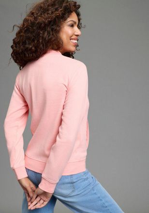 DELMAO Sweatjacke in modischer Bomberjacken-Form