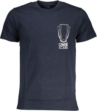 Cavalli Kurz&auml;rmeliges T-Shirt - - Tops - Herren - Blau - XL